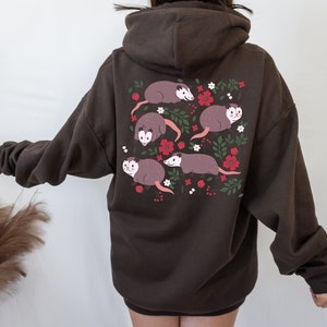 Opossum Hoodie Opossum Sweatshirt Possum Print Hoodie Kawaii Possum ...