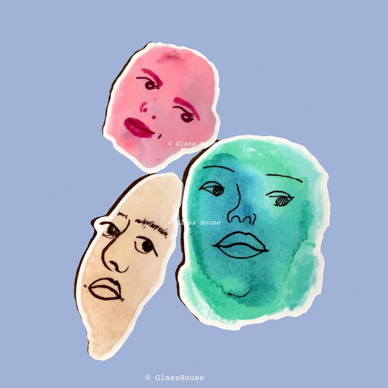 Funny Face Cards - Etsy