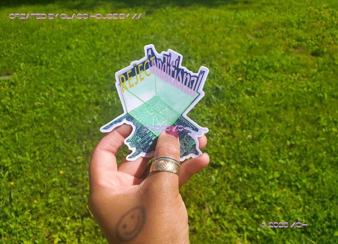 Reject Conditional Empathy Vinyl Sticker, Self Care Sticker - Etsy
