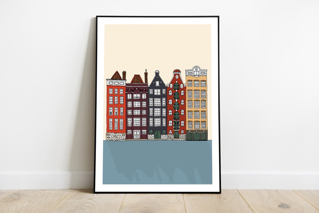 Amsterdam Netherland City Poster - Etsy