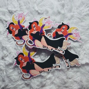 Jessica Rabbit INSPIRED Halloween Pin up Sticker 1 Sticker - Etsy