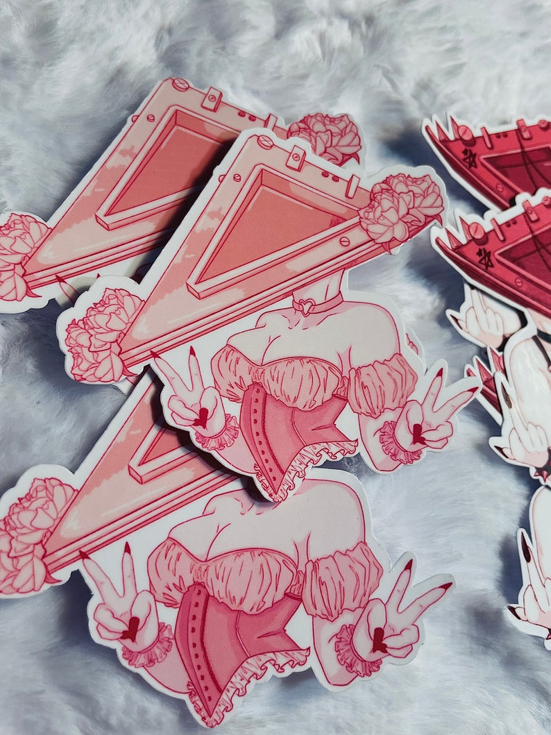 Pyramid Head Aesthetic Horror Sticker Set 2 Stickers - Etsy