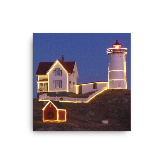 Art & Collectibles Color Photography at Nubble Lighthouse Pink Moon ...