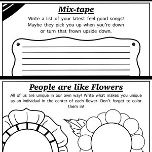 Therapeutic Art Prompts - Digital Download / 25 Pages of Unique and Fun ...