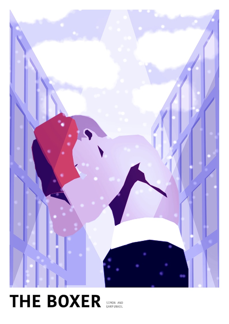 The Boxer - Simon and Garfunkel Poster - DIGITAL DOWNLOAD - Etsy