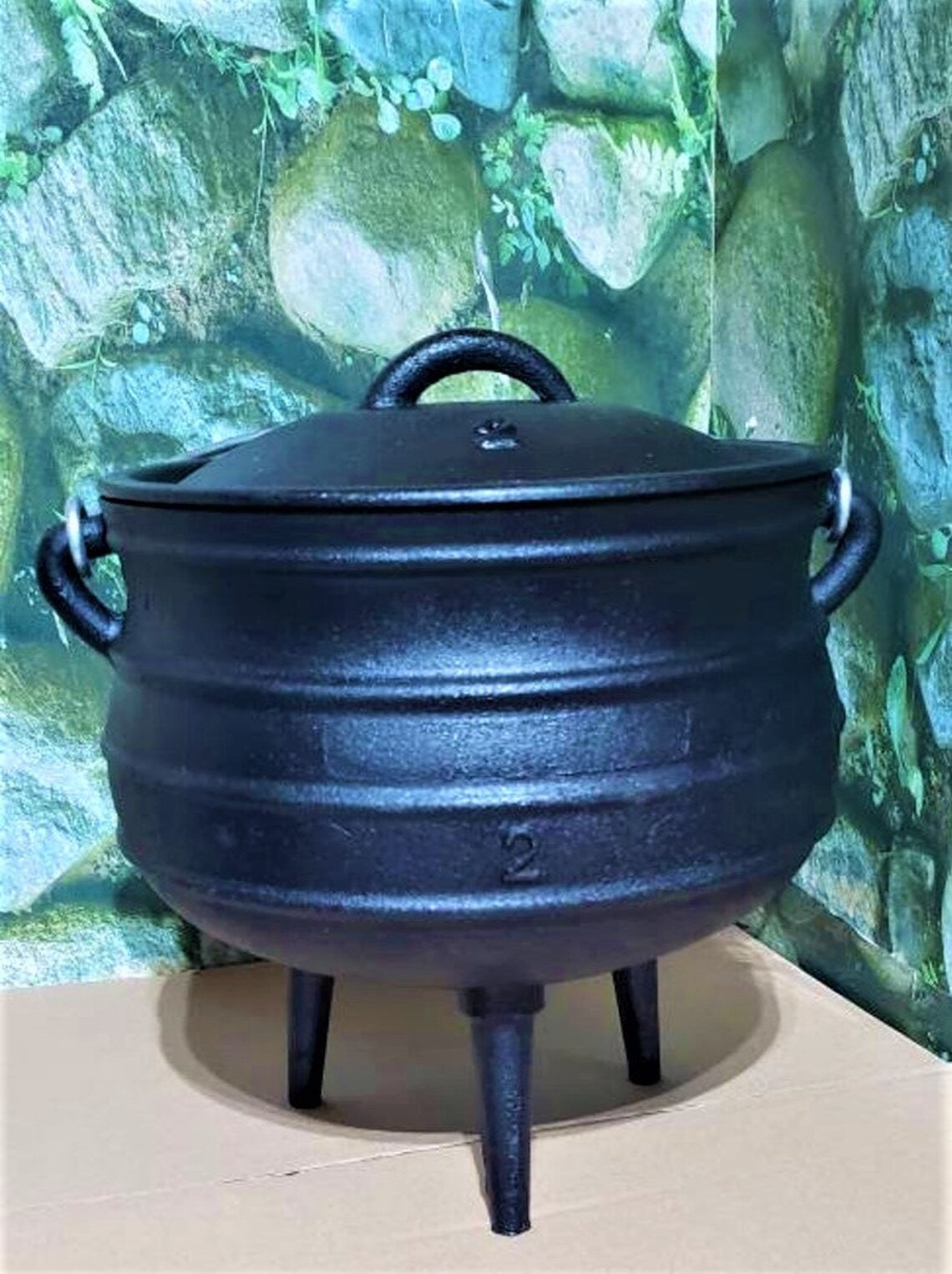 Cast Iron Pot Cauldrons Garden Decor inside or Outside | Etsy