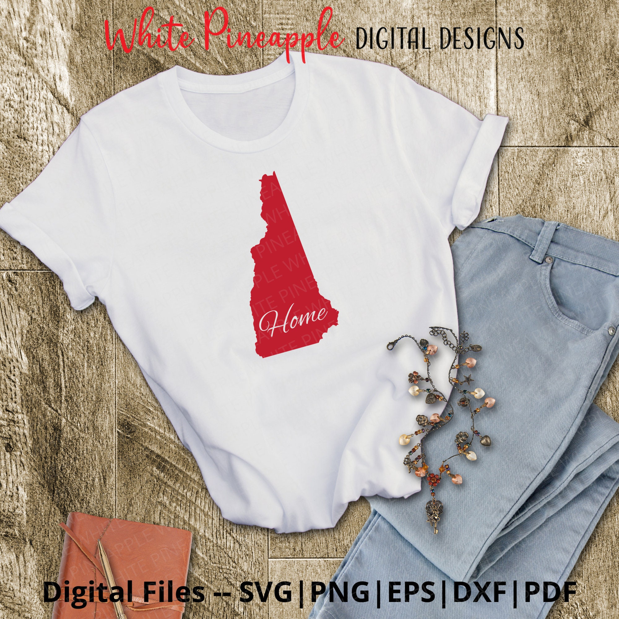 New Hampshire SVG Home SVG State SVG New Hampshire - Etsy