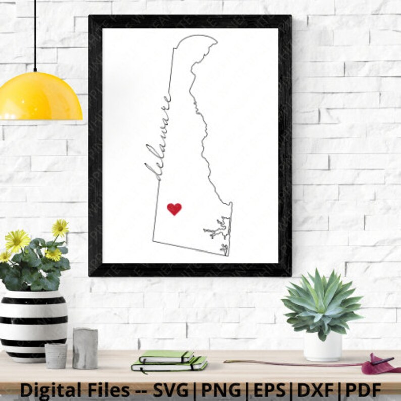 Delaware SVG Delaware State SVG Delaware Silhouette Svg | Etsy