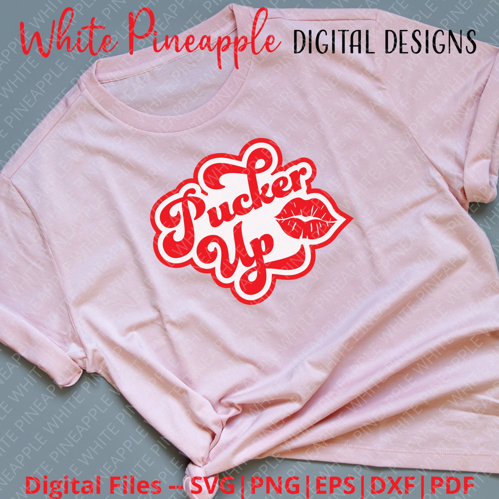 Pucker up SVG, Lips Svg, Valentines SVG, Retro Pucker up Svg, Retro ...