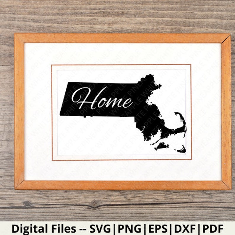 Massachusetts SVG - Massachusetts State SVG - Massachusetts Silhouette ...