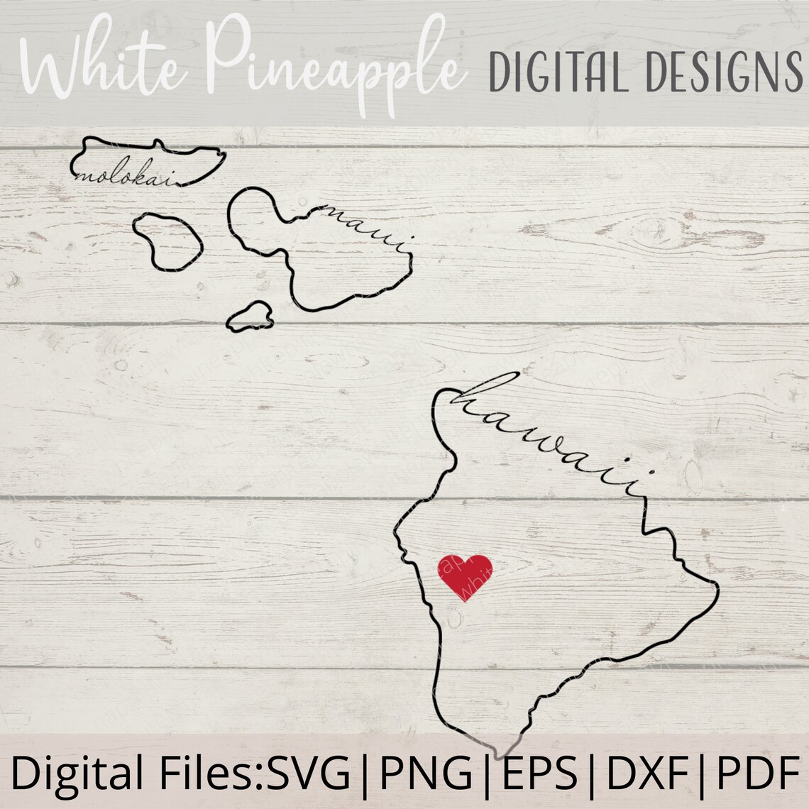 Hawaii SVG State of Hawaii SVG Home SVG State Outline | Etsy