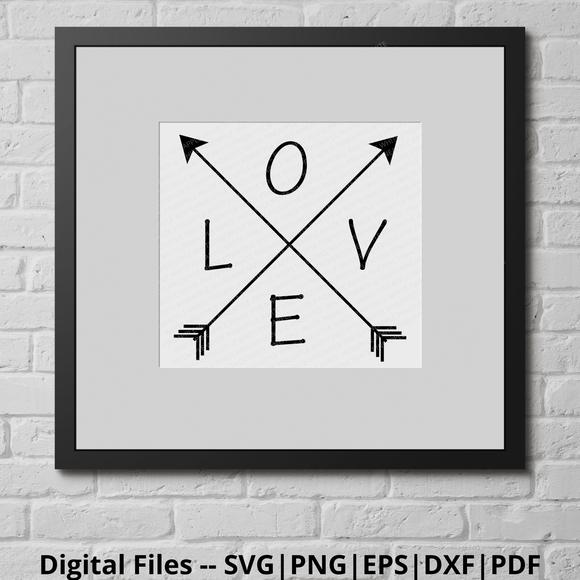 Love SVG Love Arrow SVG Valentines SVG Valentines Day | Etsy