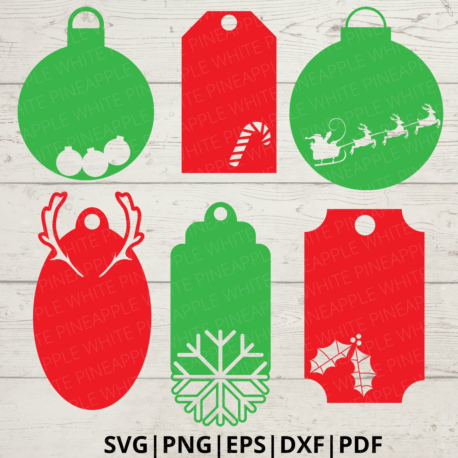 Christmas Gift Tags SVG Gift Tag SVG Bundle Snowflake Gift - Etsy