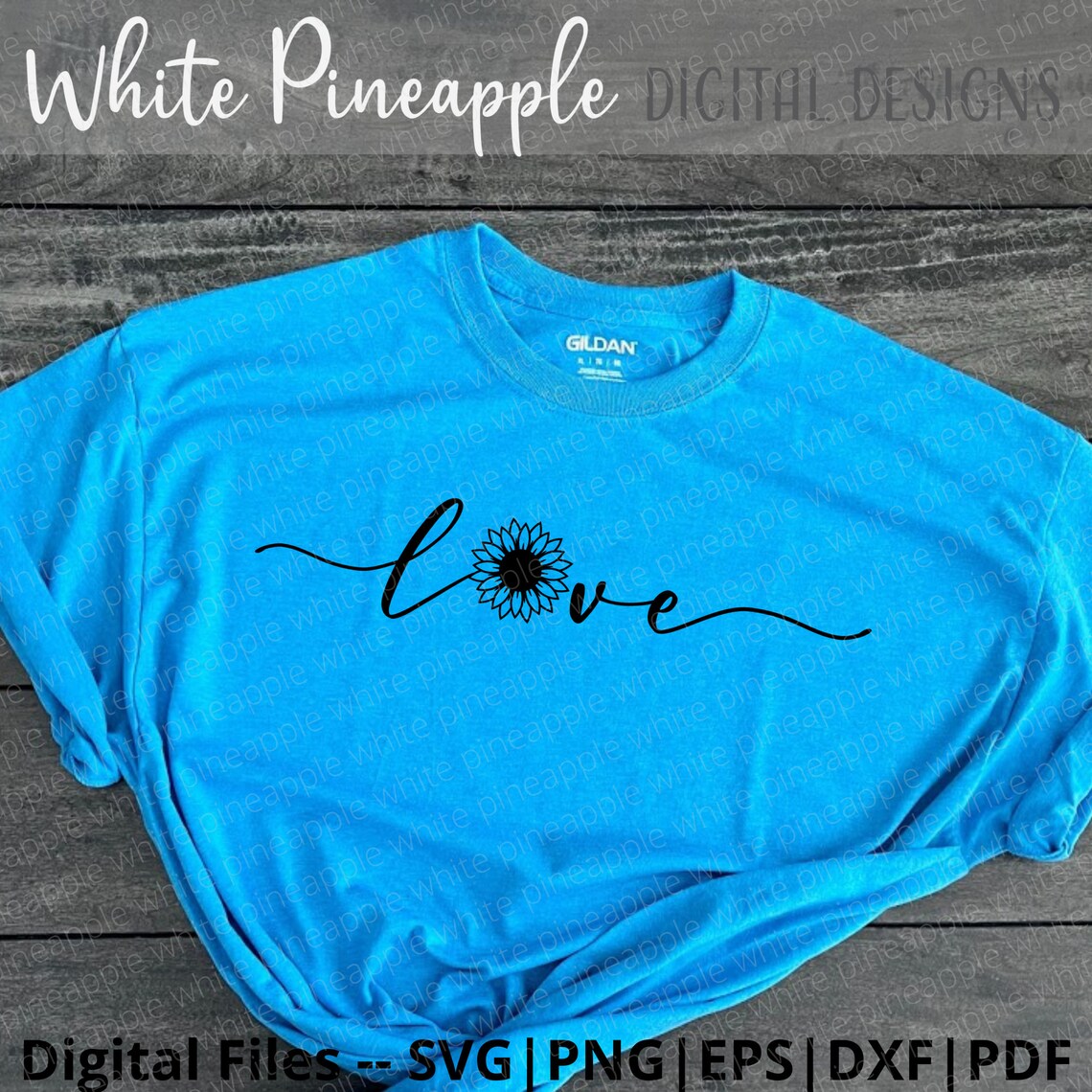 Sunflower Love SVG Sunflower SVG Love SVG Sunflower Png | Etsy