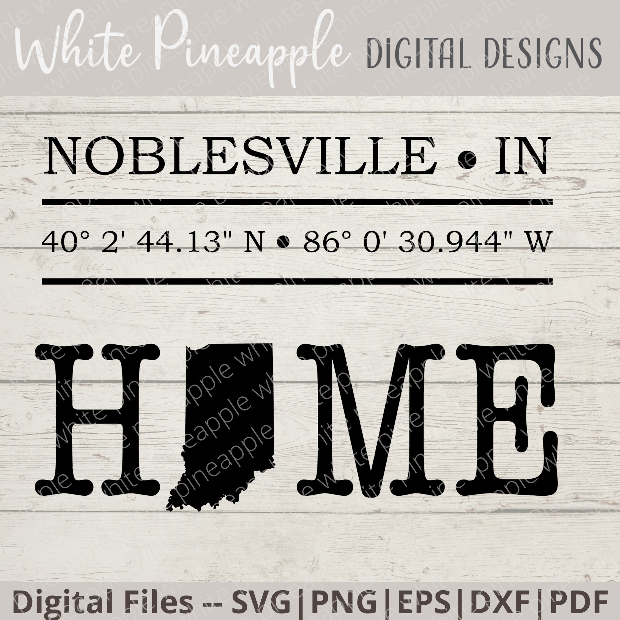 GPS Coordinates Sign SVG Home With Coordinates SVG Latitude - Etsy