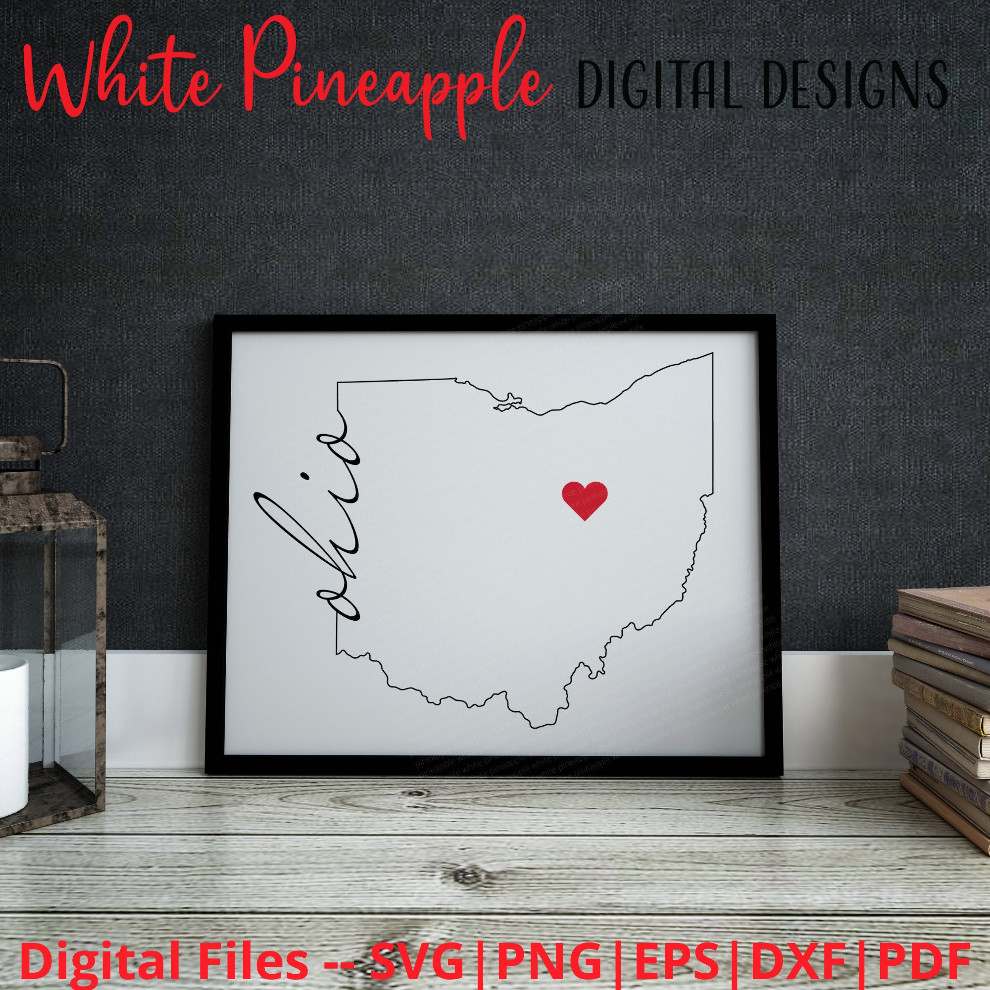 Ohio SVG Home SVG States SVG State Outline Svg United | Etsy