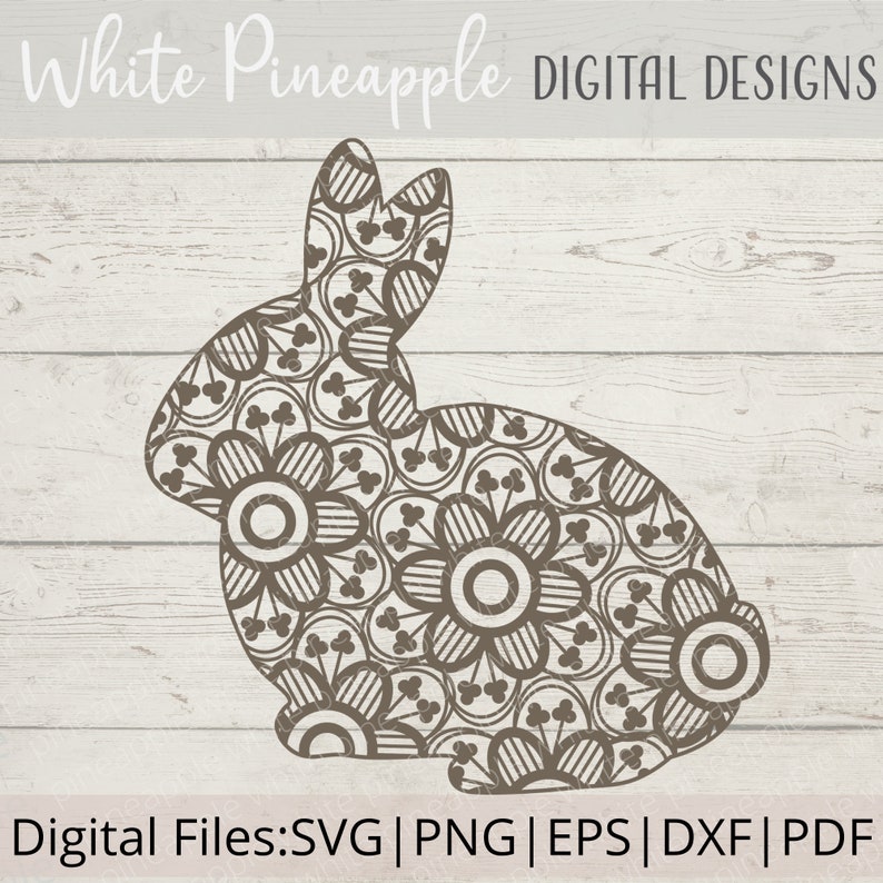 Easter Bunny SVG Rabbit SVG Easter SVG Mandala Easter - Etsy