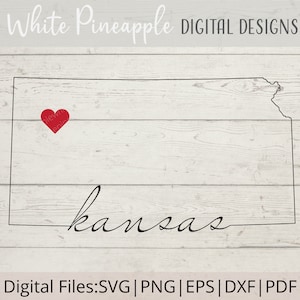 Kansas SVG - State of Kansas SVG - Home SVG- Kansas Home Svg- State ...