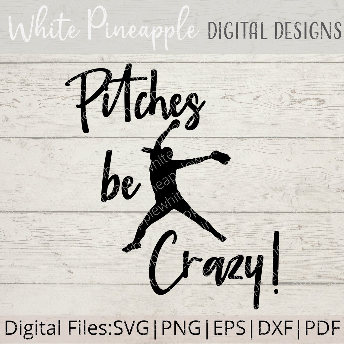 Pitches Be Crazy SVG Softball SVG Softball Mom SVG Funny - Etsy