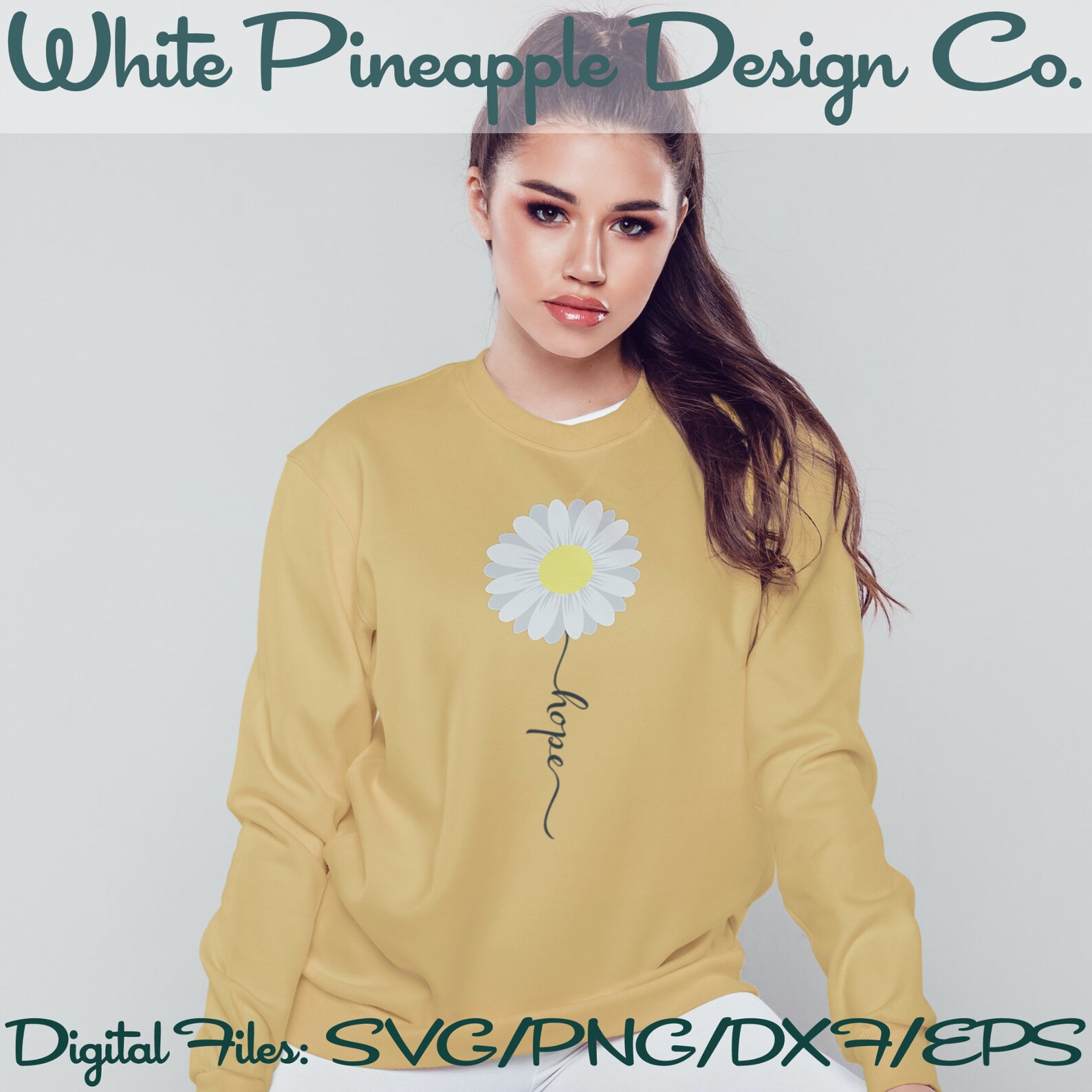 Faith Hope Love SVG Daisy SVG Faith Flower SVG Love Flower - Etsy