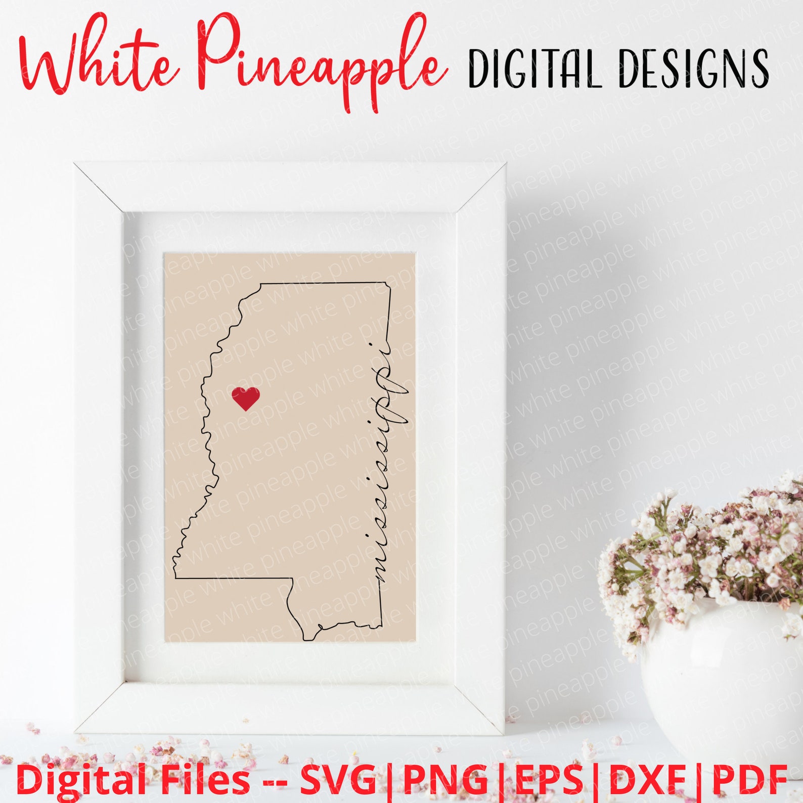 Mississippi SVG Home SVG States SVG State Outline Svg - Etsy
