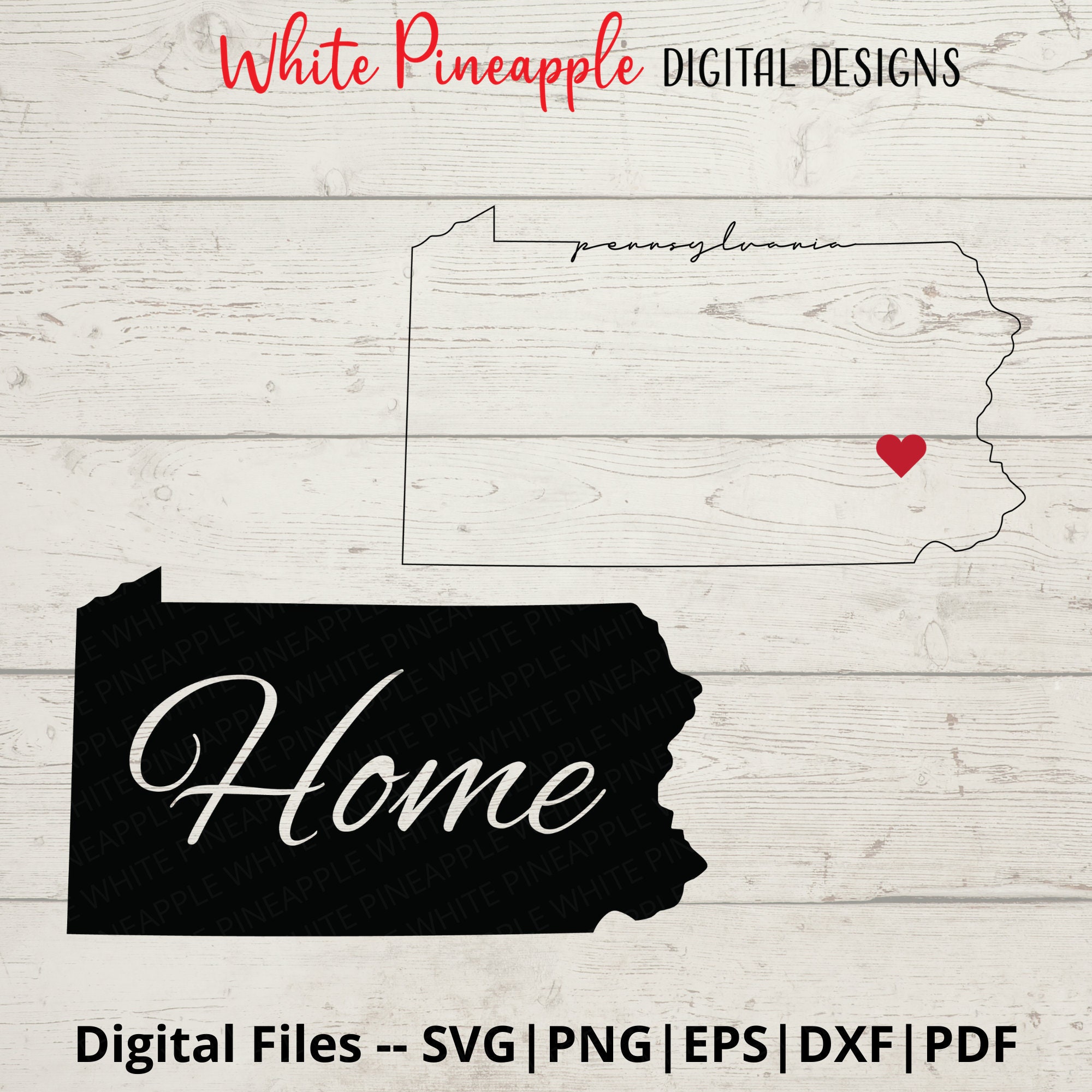 Pennsylvania SVG - Home SVG - Pennsylvania Outline SVG - States Svg ...