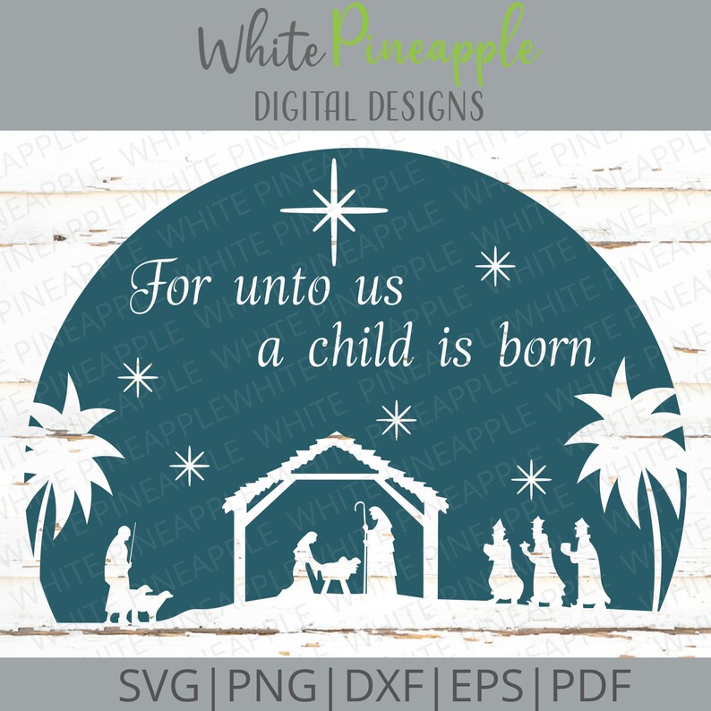 Nativity SVG Manger Scene SVG Nativity Scene SVG Manger - Etsy