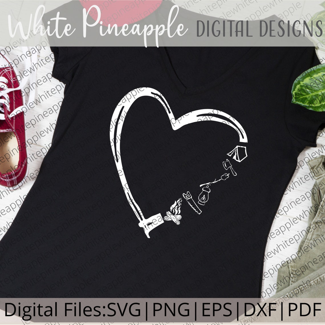 Camping Heart SVG Camping SVG Heart SVG Tent Svg - Etsy