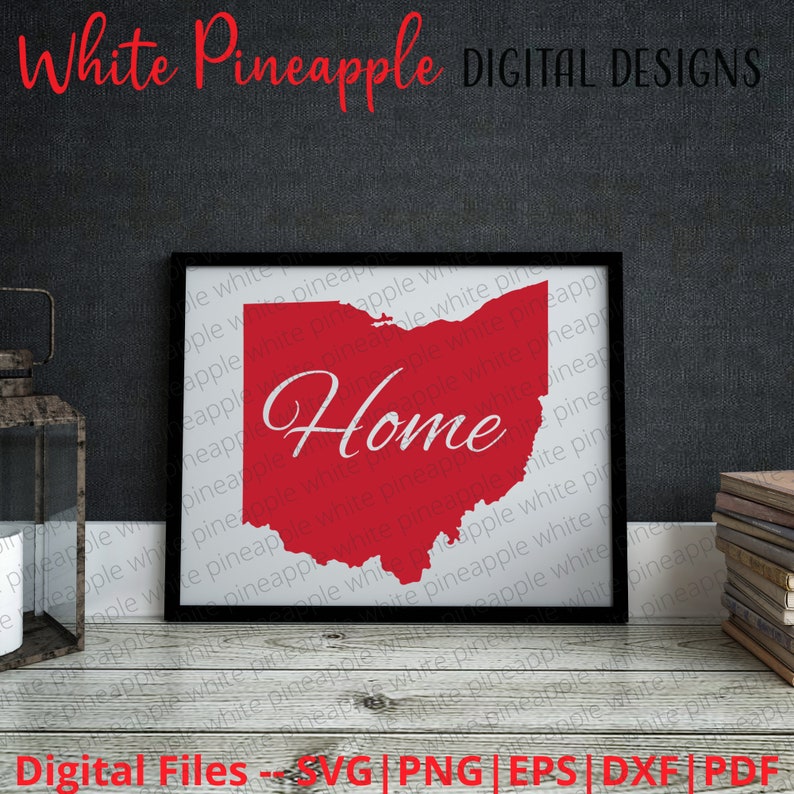 Ohio SVG Home SVG States SVG State Outline Svg United - Etsy