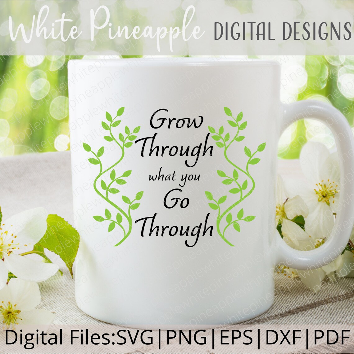 Grow Through What You Go Through SVG - Grow Through SVG - Inspirational ...