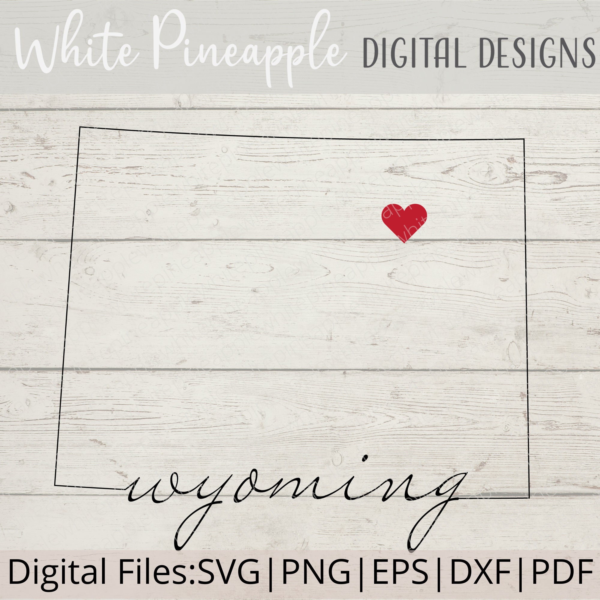 Wyoming SVG State of Wyoming SVG Home SVG State Outline | Etsy