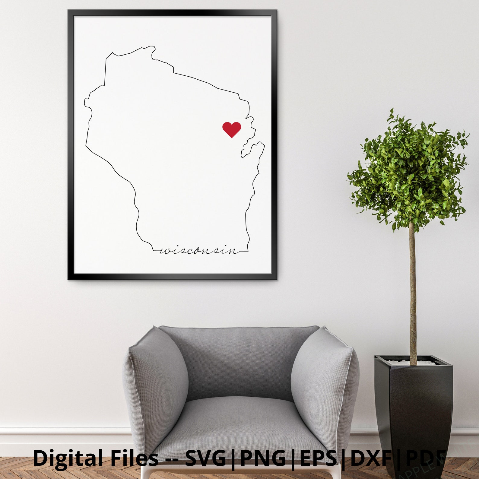 Wisconsin SVG - Home SVG - Wisconsin Outline SVG - States Svg - State ...