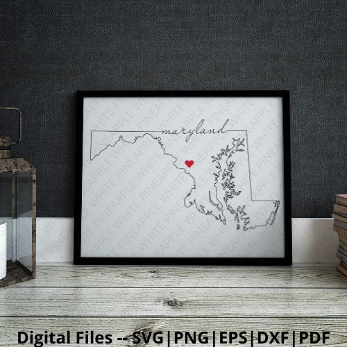 Maryland SVG Maryland State SVG State of Maryland SVG - Etsy