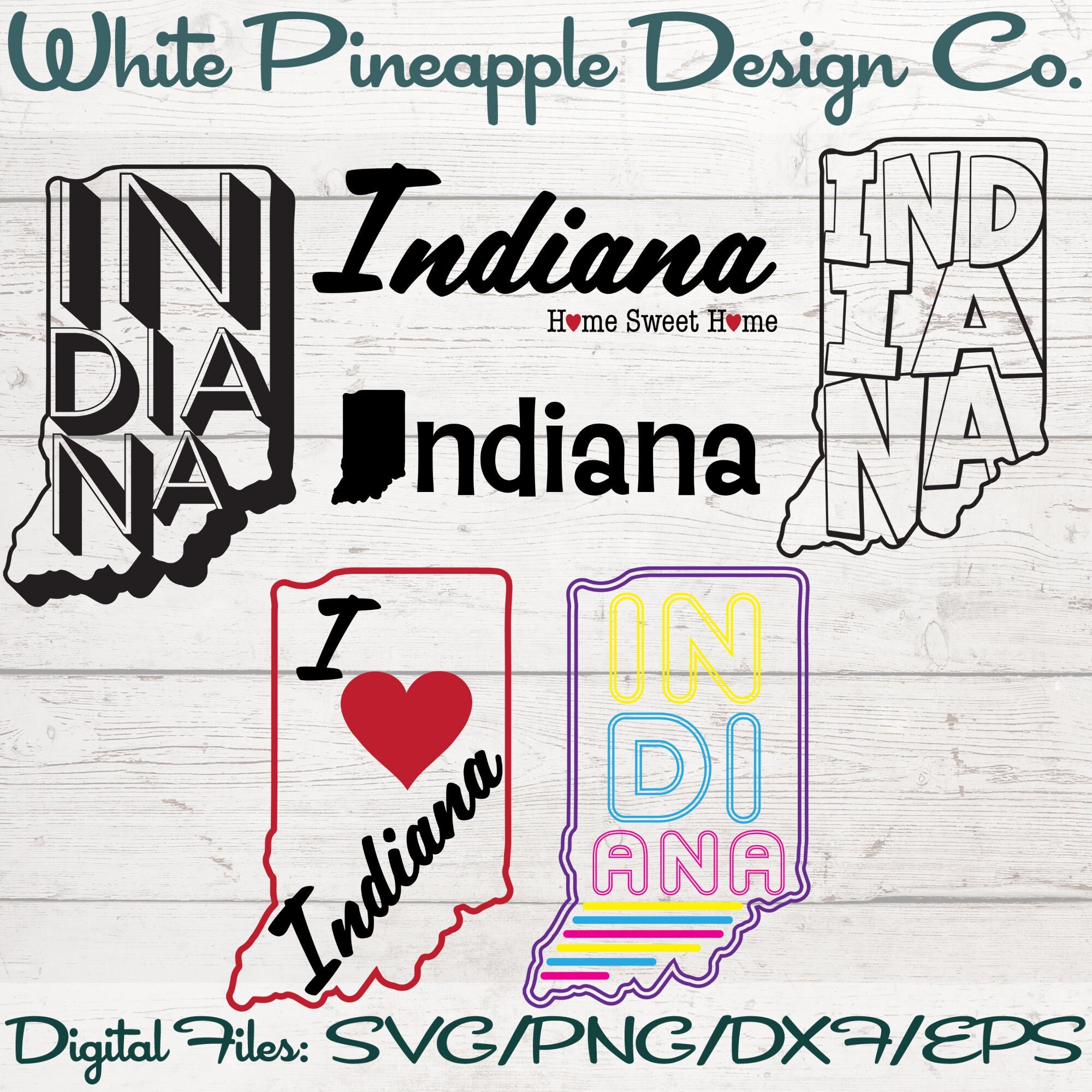 Indiana SVG State SVG Back Home Again in Indiana Hand Drawn - Etsy