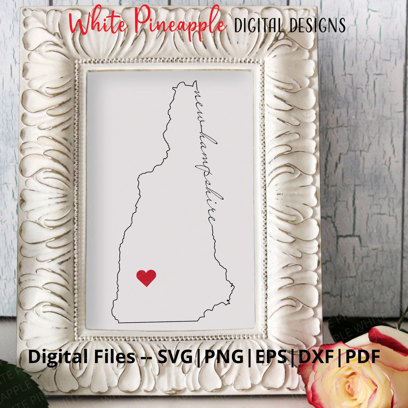New Hampshire SVG Home SVG State SVG New Hampshire - Etsy