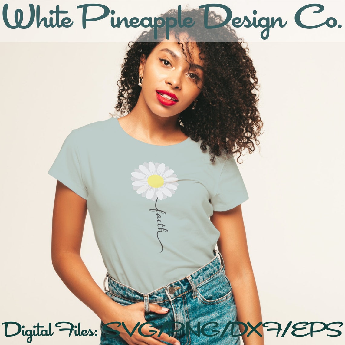 Faith Hope Love SVG Daisy SVG Faith Flower SVG Love Flower - Etsy