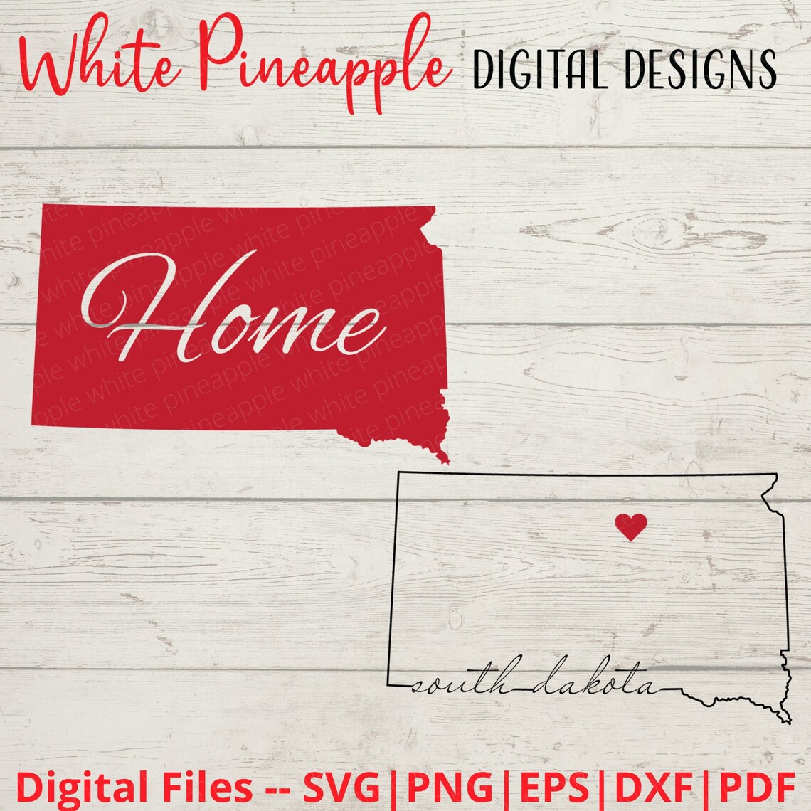 South Dakota SVG - Home SVG - States SVG - State Outline Svg - United ...
