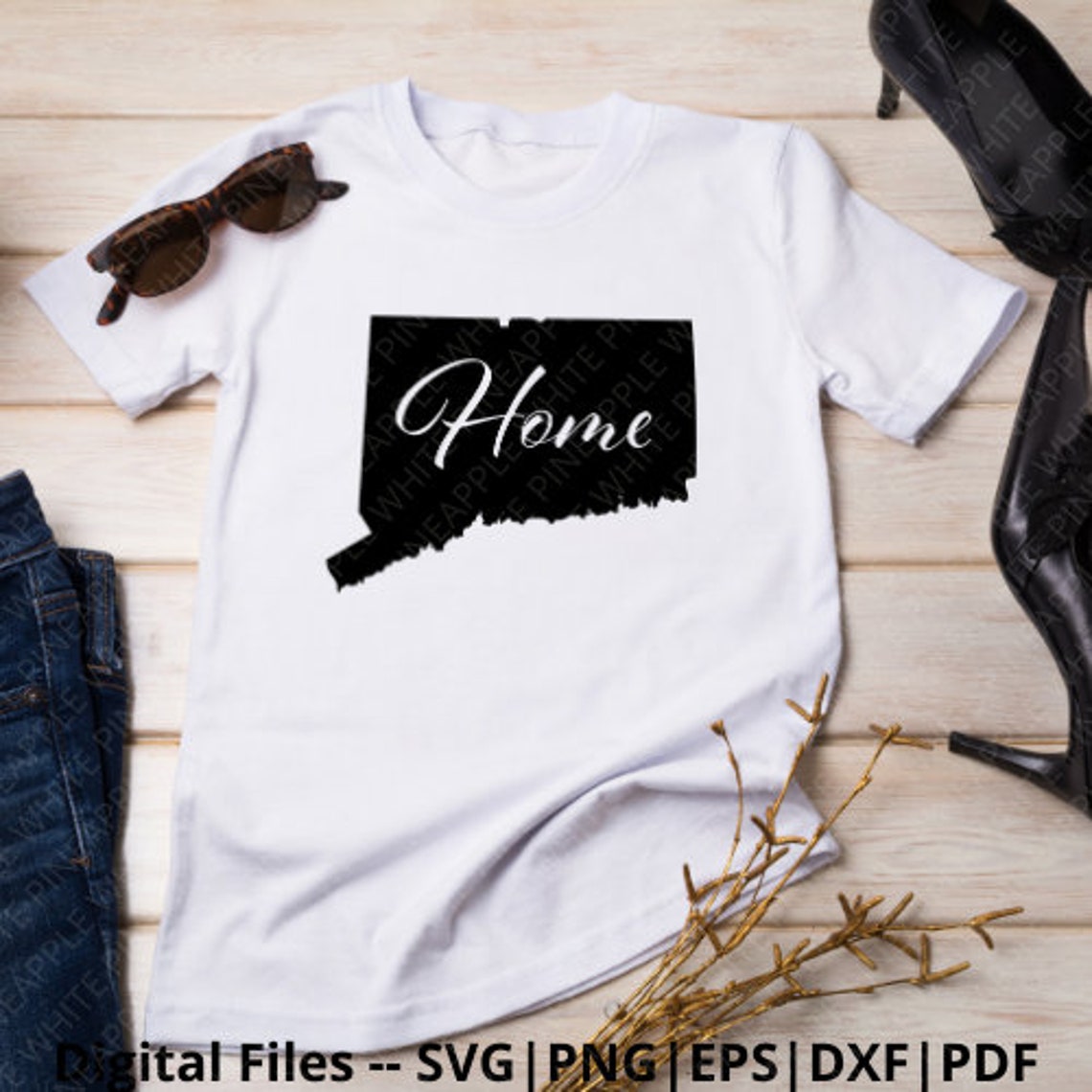 Connecticut SVG - Connecticut Silhouette SVG - United States SVG ...