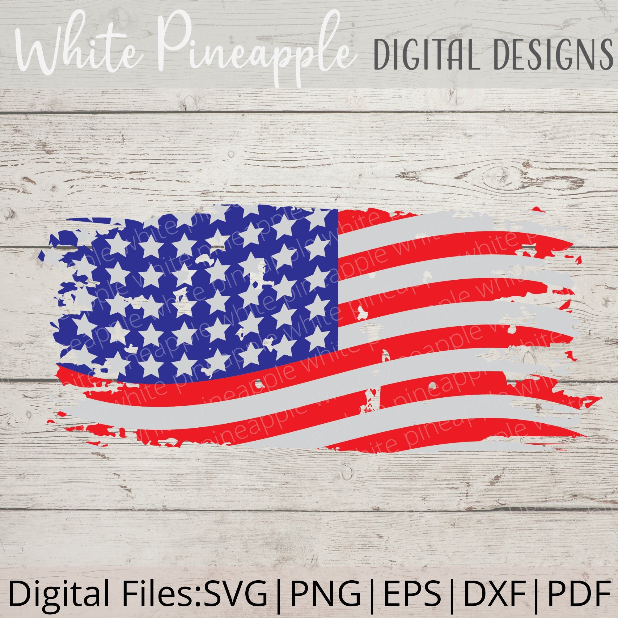 Distressed American Flag SVG Patriotic SVG American Flag SVG Freedom ...