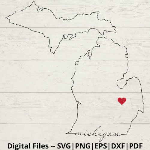 Michigan SVG Michigan State SVG State of Michigan United - Etsy