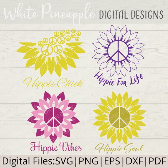 Hippie Chick SVG Hippie for Life SVG Hippie Soul SVG | Etsy