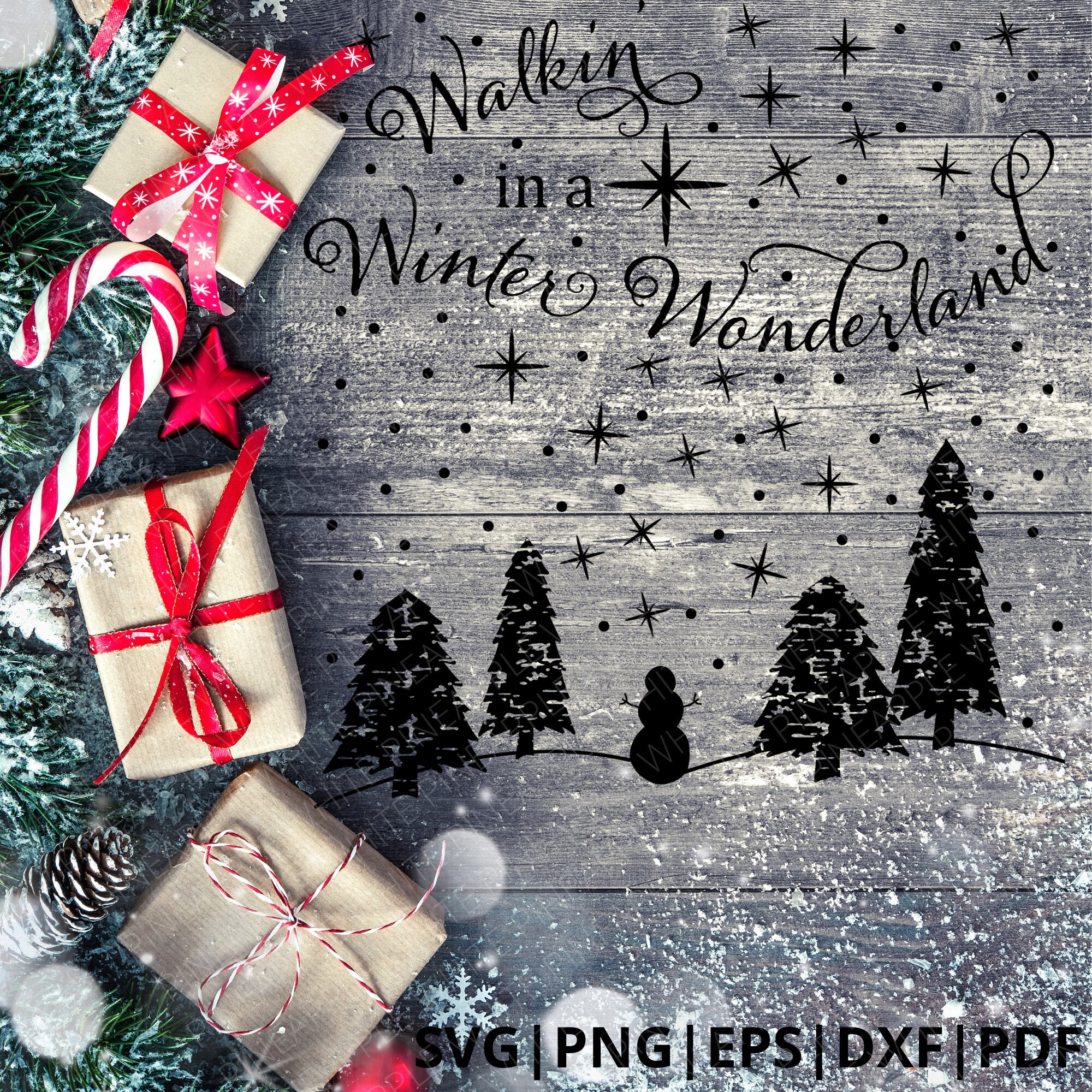 Winter Scene SVG Winter Scene SVG File Winter Wonderland - Etsy Canada
