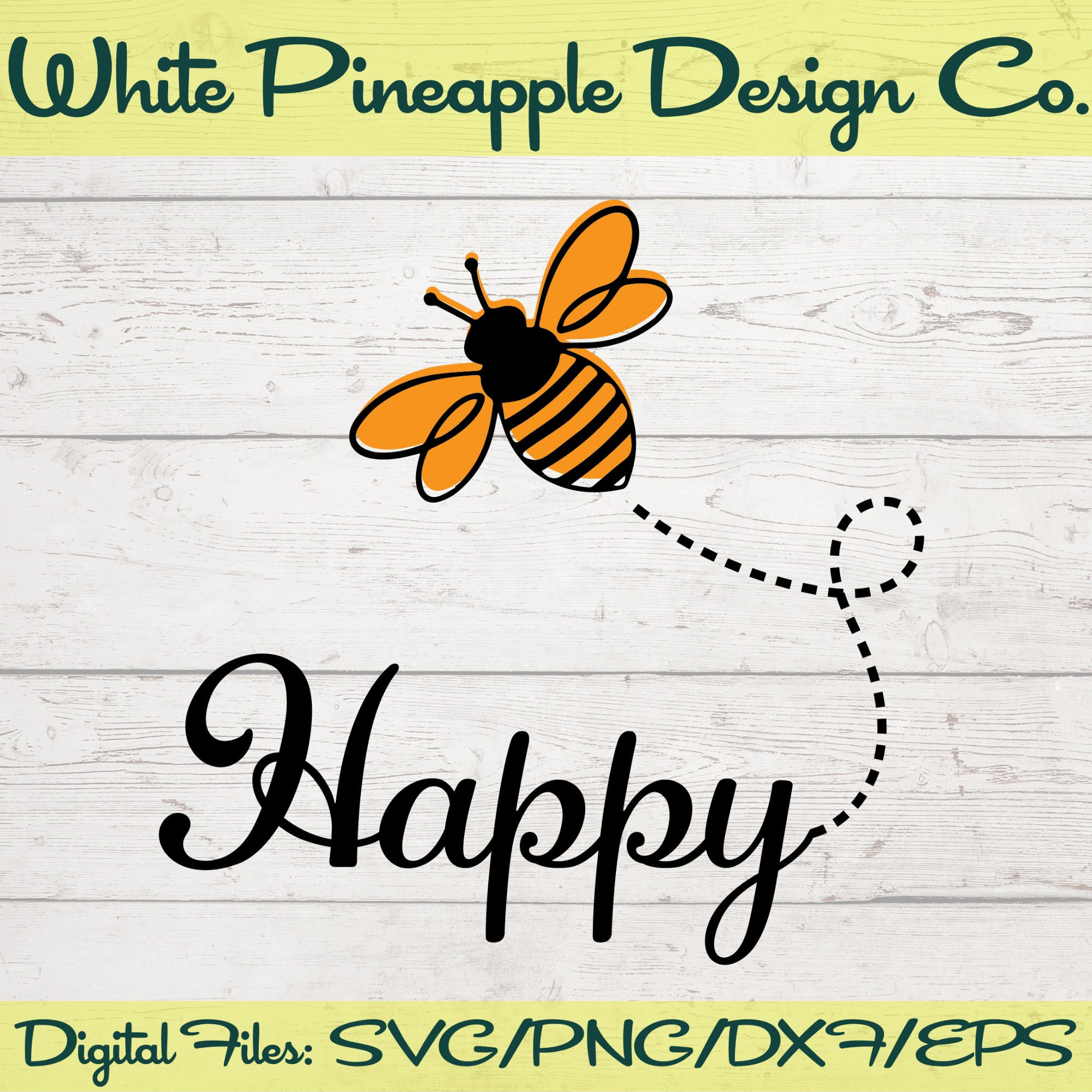 Biene Happy SVG, Honigbiene SVG, Biene SVG, Honigbiene SVG, Biene Kind ...