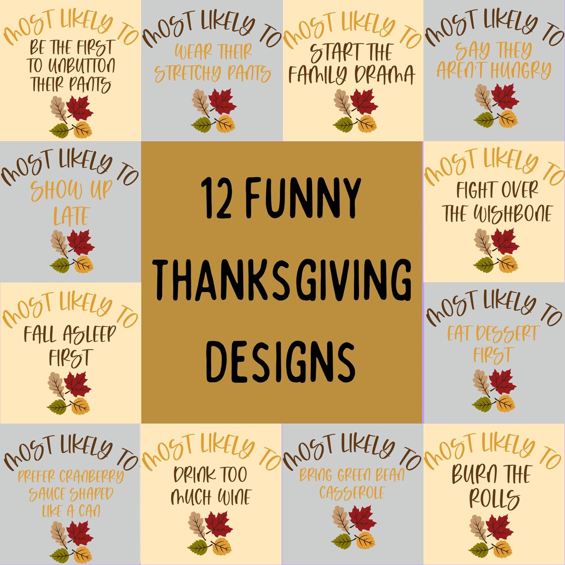 Most Likely to Thanksgiving SVG, Matching Family Thanksgiving Shirts ...