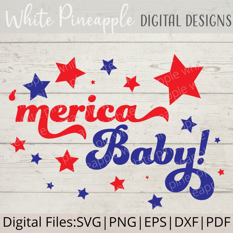 Merica SVG - Merica Baby SVG - Patriotic SVG - Fourth of July Svg - 4th ...