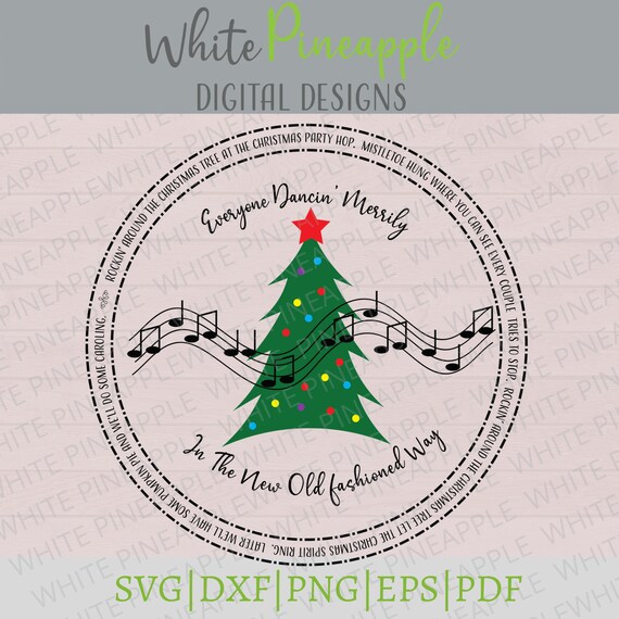 Rockin Around the Christmas Tree SVG Rockin Around the | Etsy