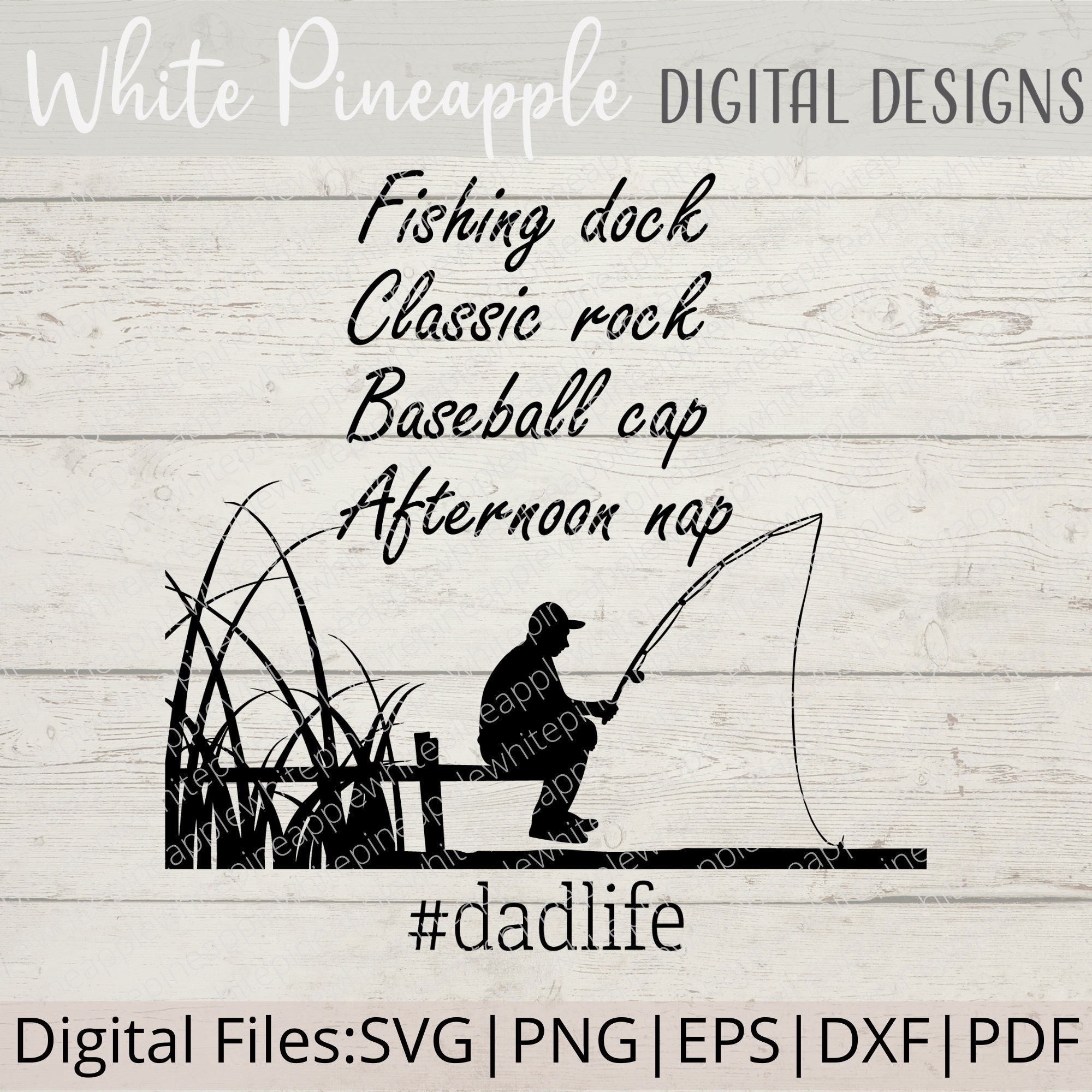 Grandpa SVG Fish Grandpa Fishing SVG Dad Fishing SVG - Etsy