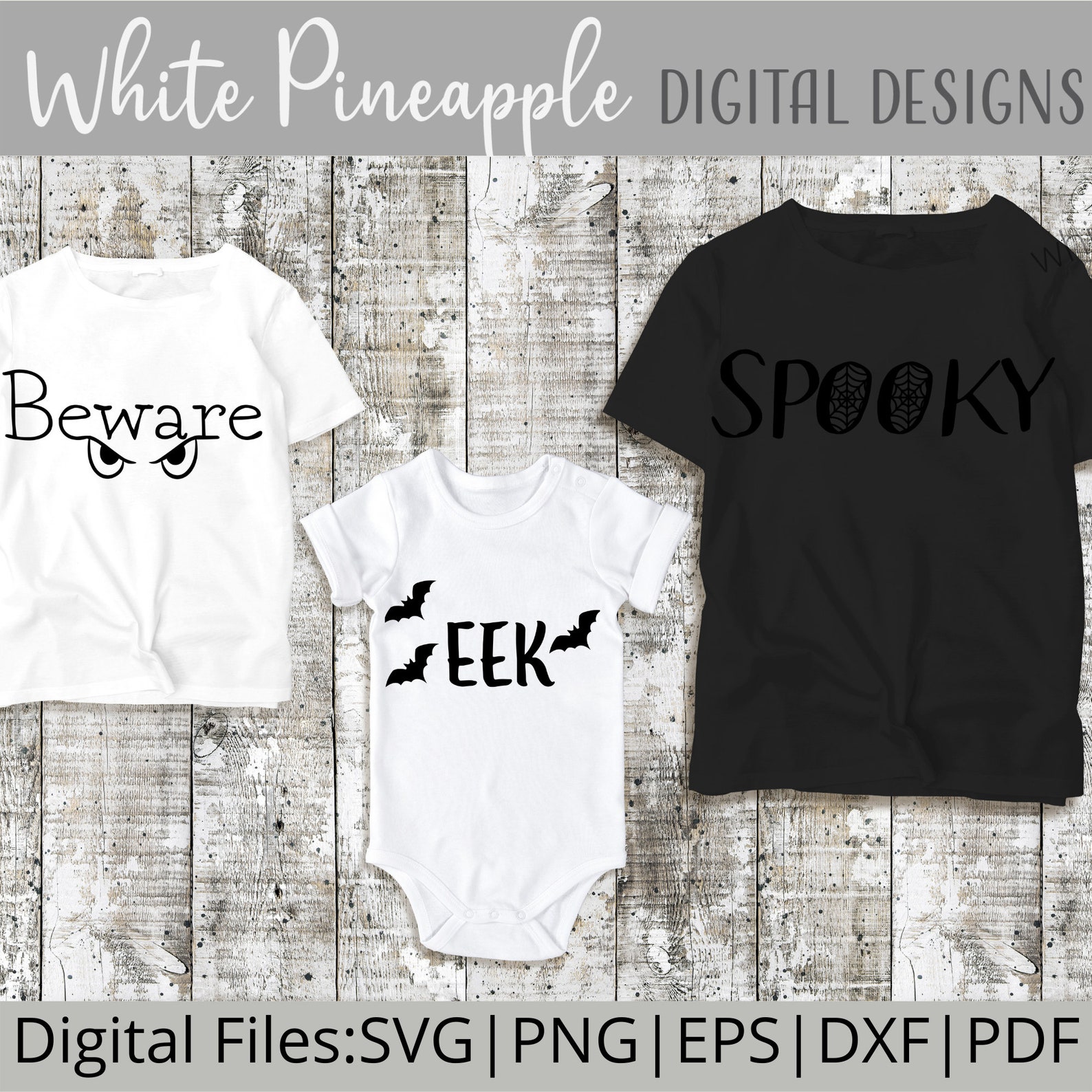 Halloween Sign SVG, Eek SVG, Beware SVG, Spooky Svg, Spider Web Svg ...