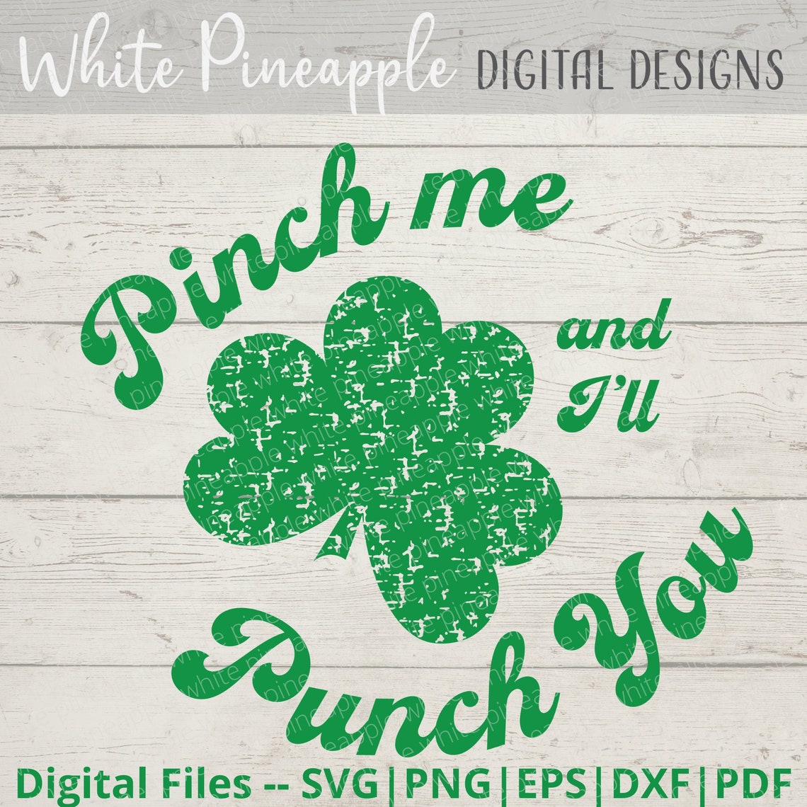 Pinch Me and I'll Punch You SVG - Pinch SVG - Kleeblatt SVG - St ...