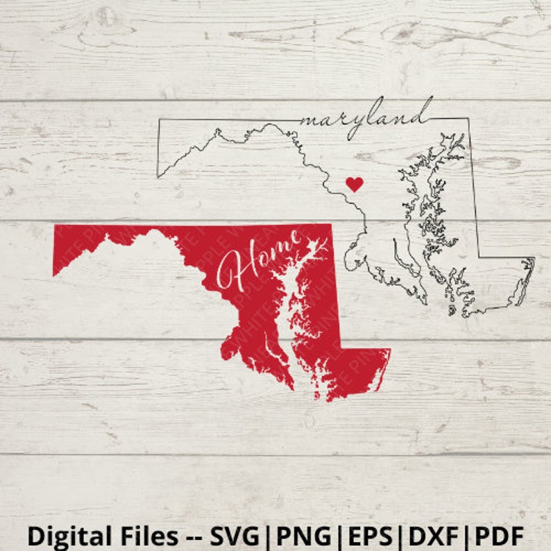 Maryland SVG Maryland State SVG State of Maryland SVG - Etsy